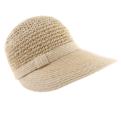Summer hat with visor Fratelli Mazzanti FM 6563, Natural, LADIES ...